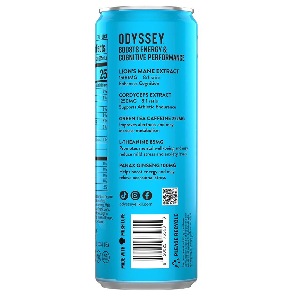 Blue Raspberry 222 Sparkling Energy Drink - 222mg Caffeine - 12 Pack ...